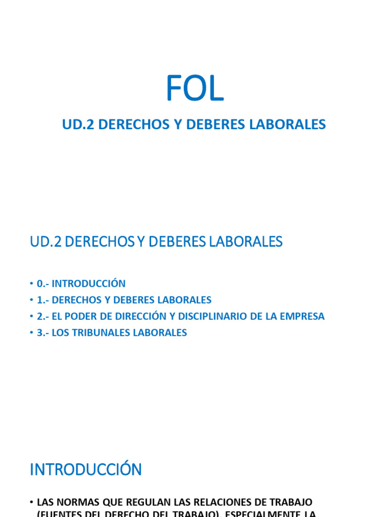 Fol Ud 2 | PDF | Derecho laboral | Justicia