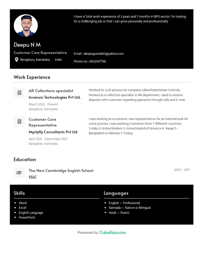 Deepu N M | PDF | Career & Growth | Business