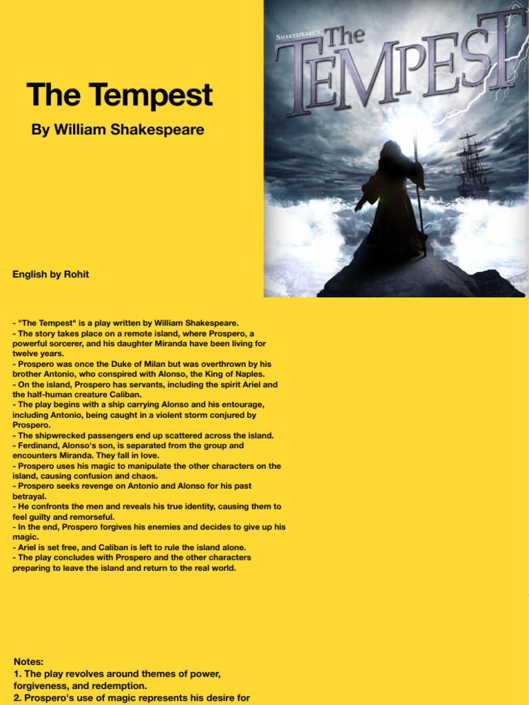 The Tempest: A Character Analysis | PDF | The Tempest