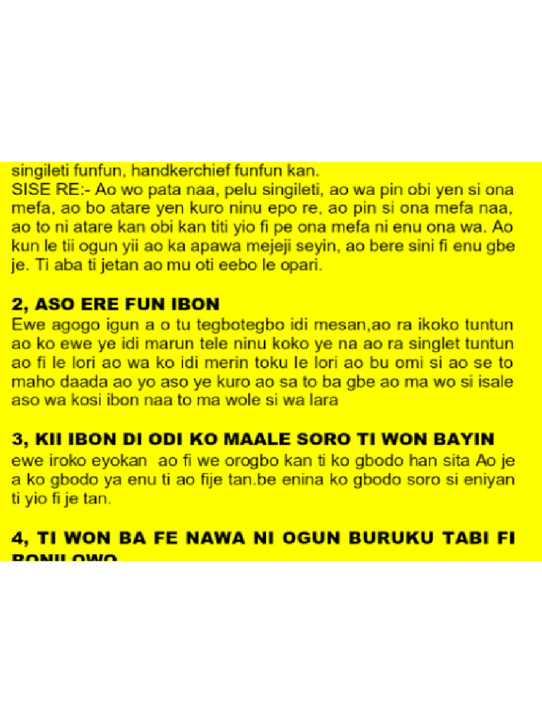 Idira Fun Omo Opc | PDF