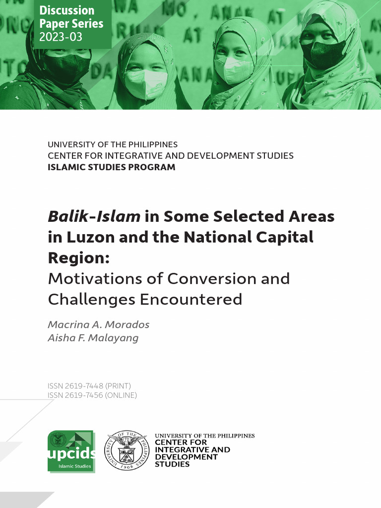 Balik Islam in Some Selected Areas in Luzon and The National Capital ...