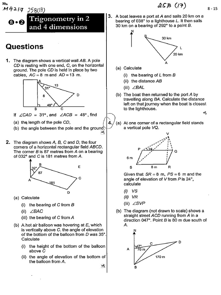 17 - Trigo in 2 and 4 Dimensions | PDF