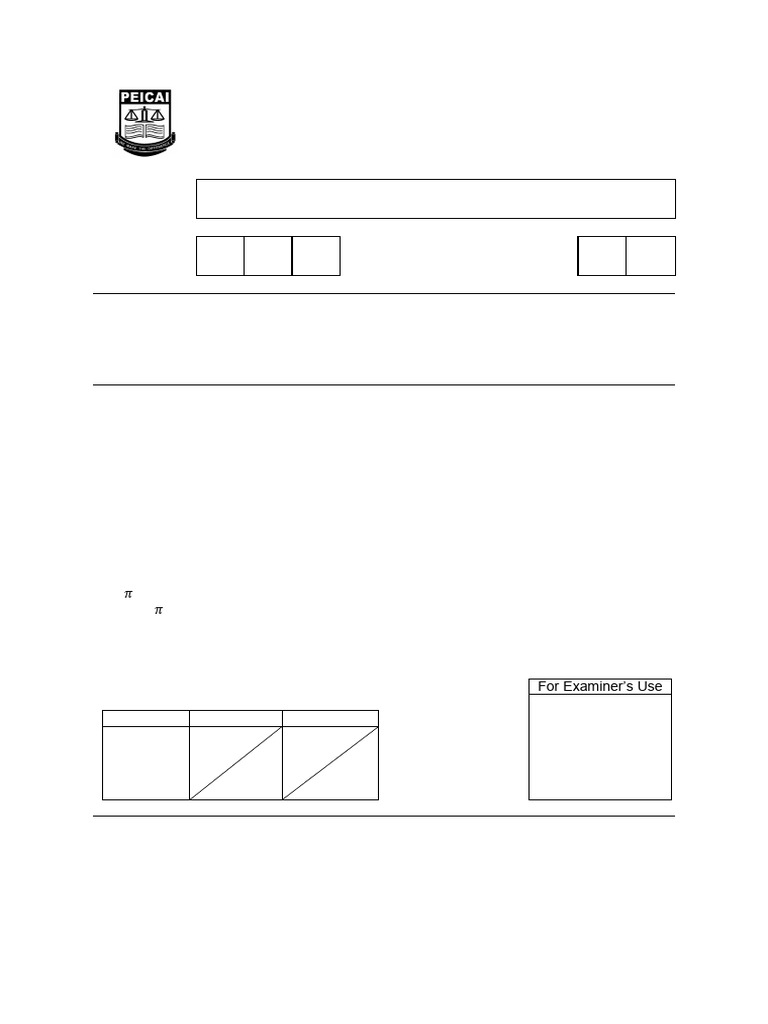 Sec 3 Express Peicai 2023 Paper 2 | PDF | Payments | Tangent
