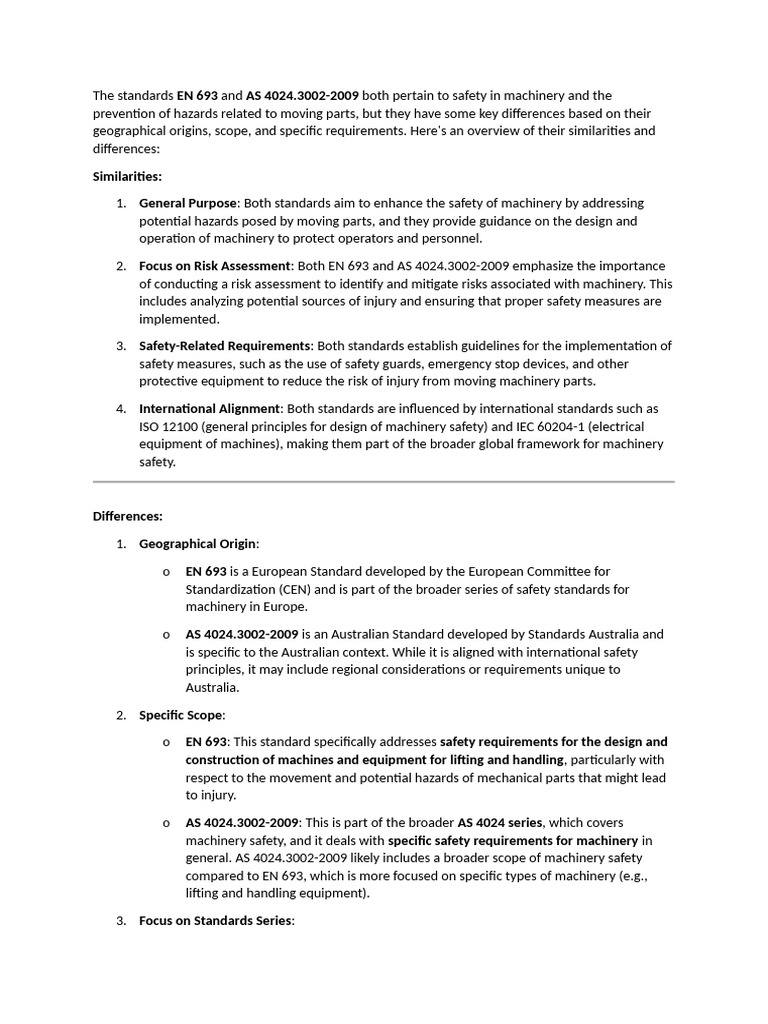 Machinery Safety Standards Guide | PDF | Safety | Standardization