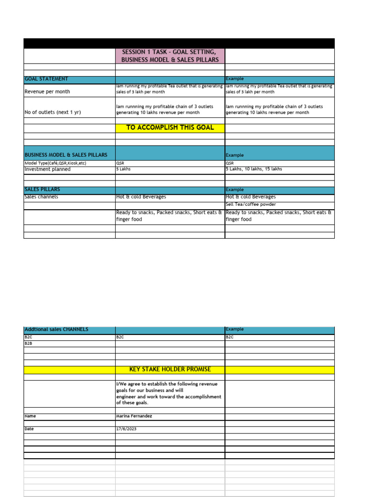 My Goal | PDF | Business | Finance & Money Management