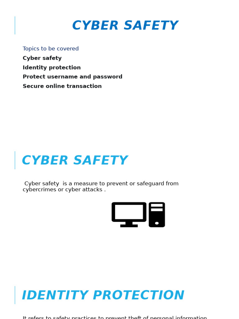 Cyber Safety: Protect Your Identity Online | PDF | Business | Computers