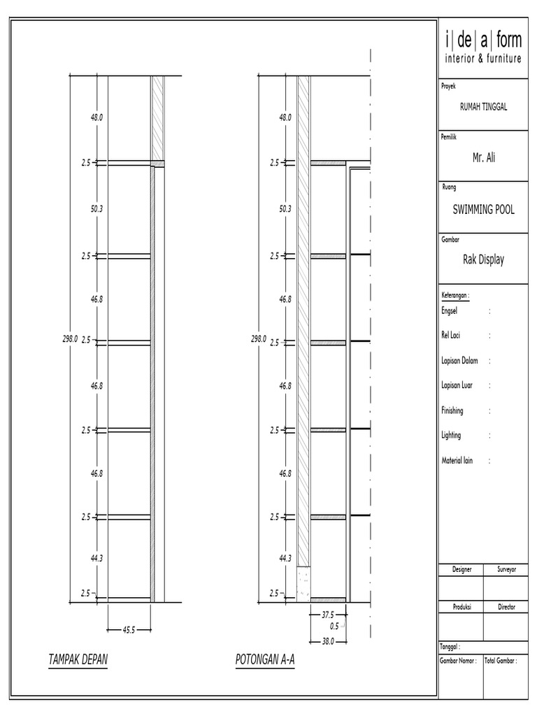 Rak Display Swimming Pool | PDF