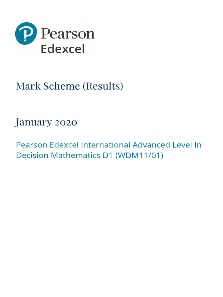 Decision Maths Ms | PDF | Vertex (Graph Theory) | Mathematics