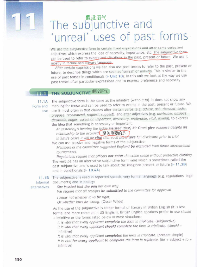 11-The Subjunctive and 'Unreal' Uses of Past Forms | PDF