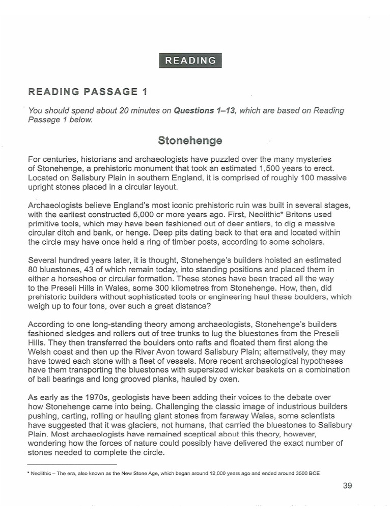 Cambridge 18 Reading Test 2 Overview | PDF