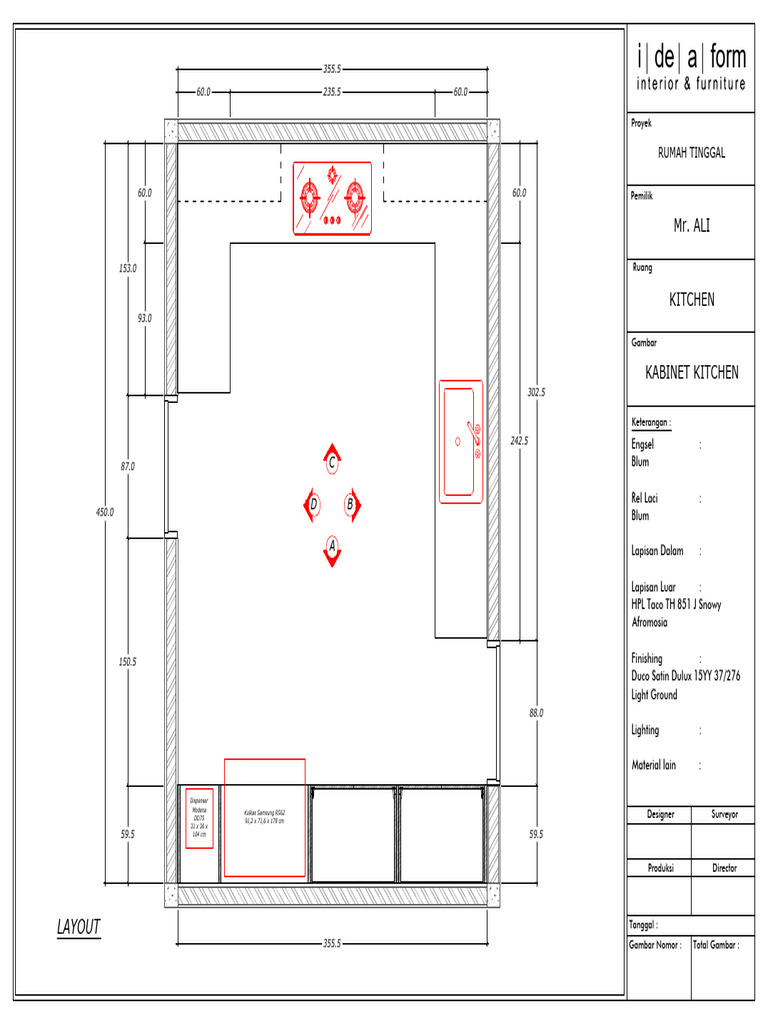 Gambar Kerja Kitchen-1 | PDF
