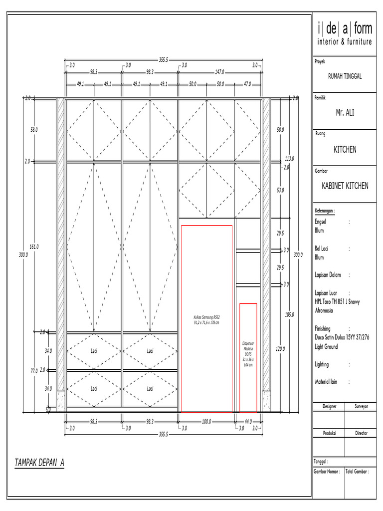 Gambar Kerja Kitchen-3 | PDF