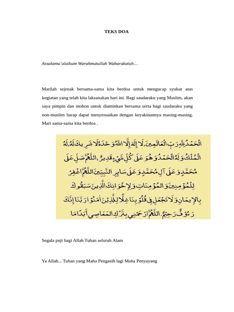 Teks Doa | PDF