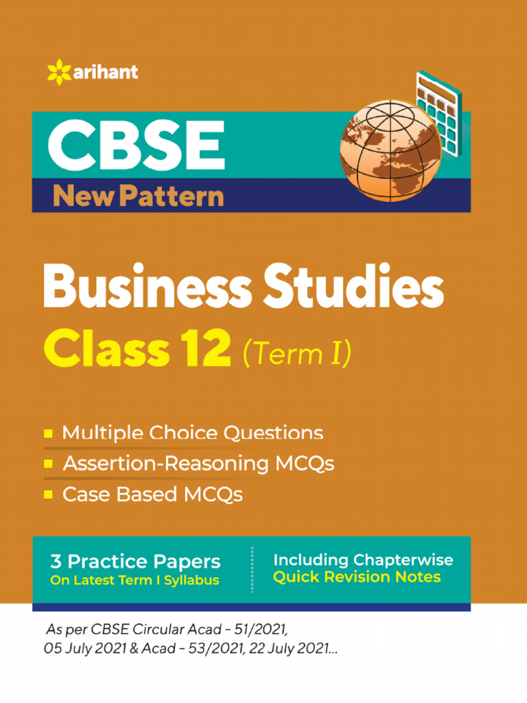 Arihant Business Studies Class 12 Term 1 | PDF | Home & Garden