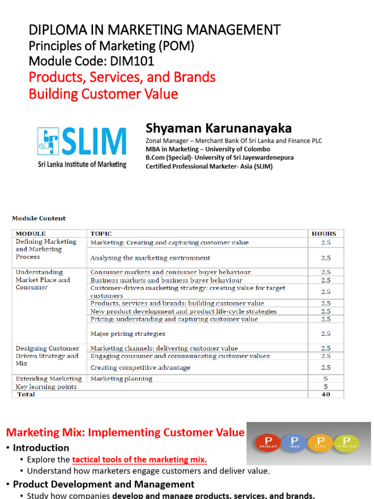 Products, Services, and Brands-Building Customer Value PDF | PDF | Brand | Customer Experience