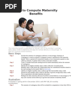 Maternity Calculation Worksheet | PDF | Salary | Public Finance