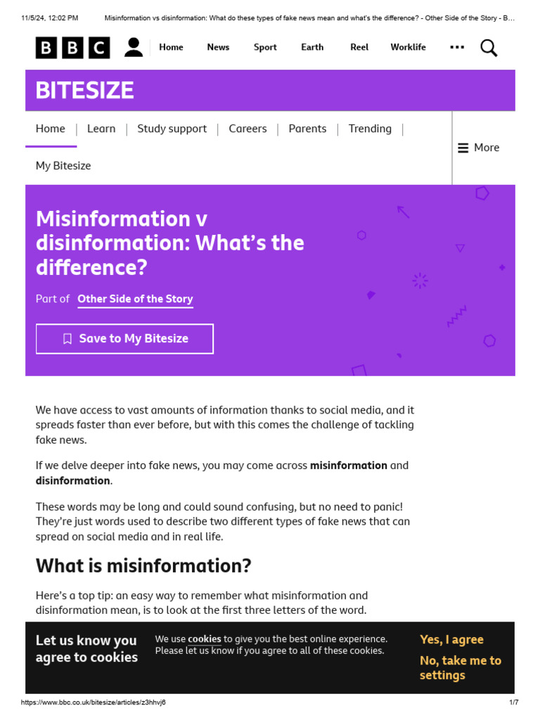 Misinformation Vs Disinformation - What Do These Types of Fake News ...