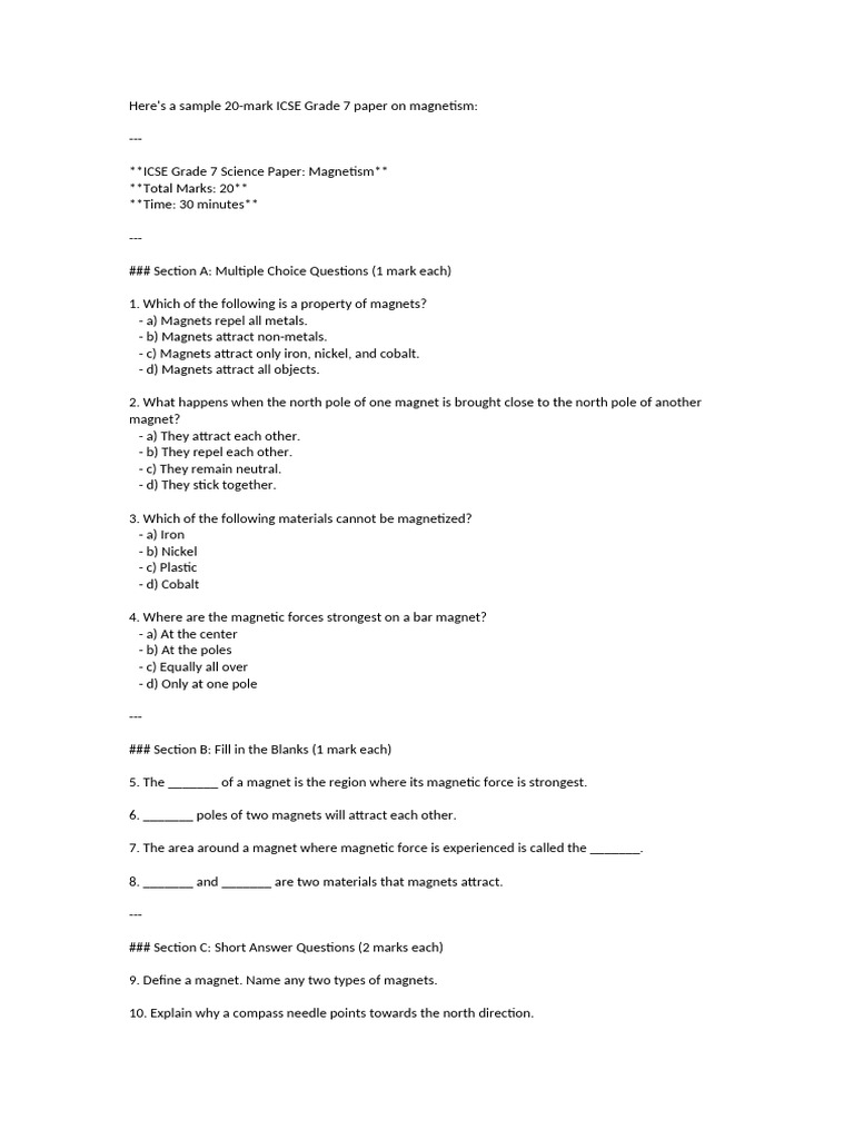 paper 1 magnetism | PDF