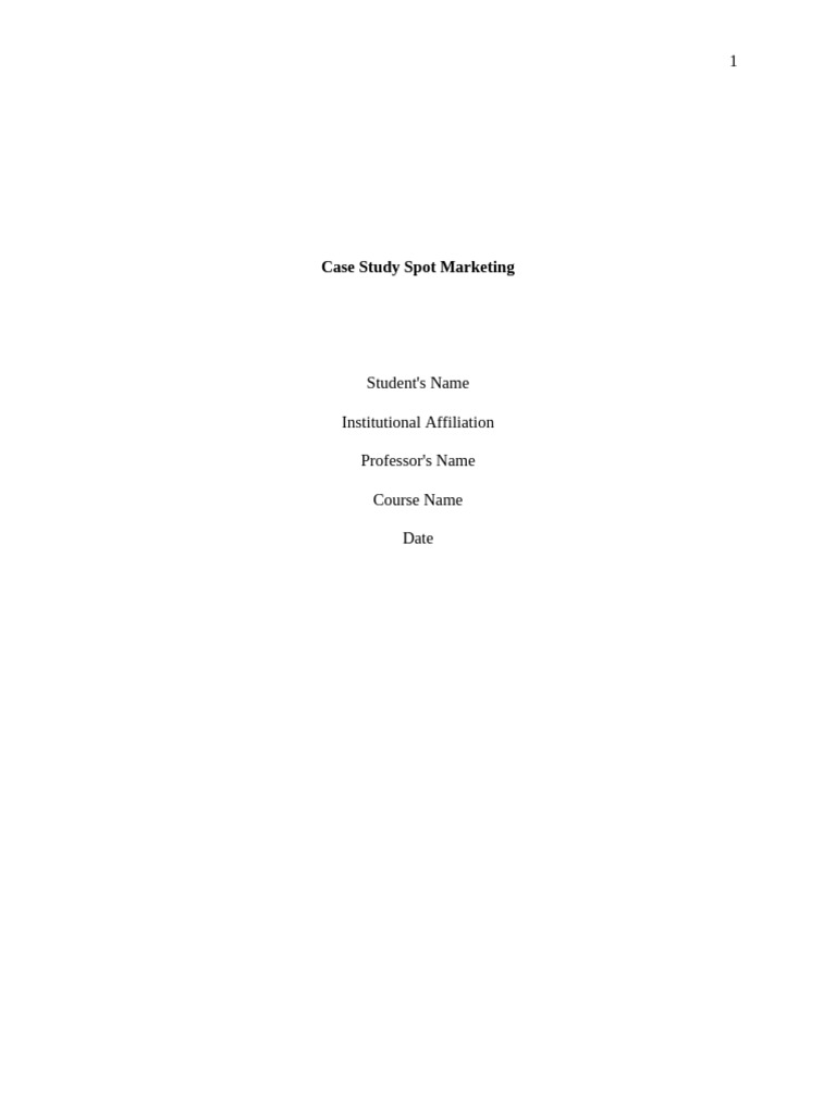 Case Study Sport Marketing | PDF | Brand | Marketing