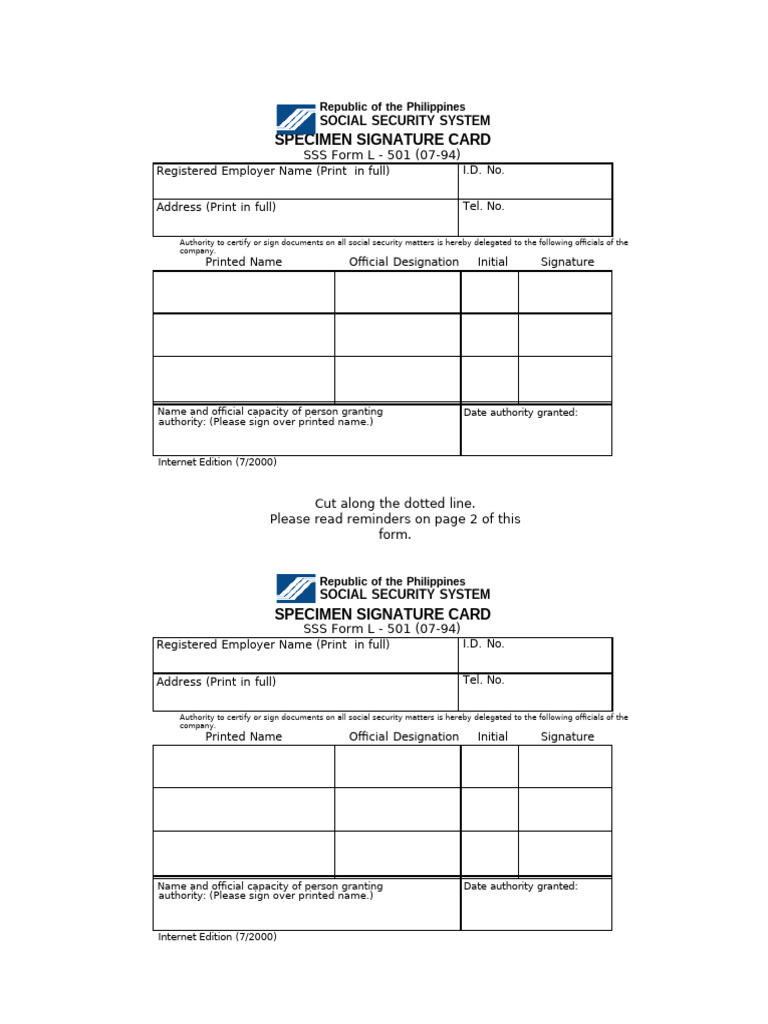 l501-form | PDF | Identity Document