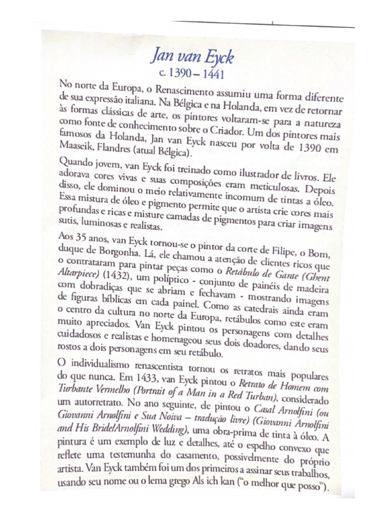Jan Van Eyck | PDF