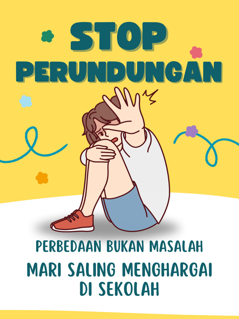 Stop Perundungan Poster Edukasi Kuning Hijau | PDF