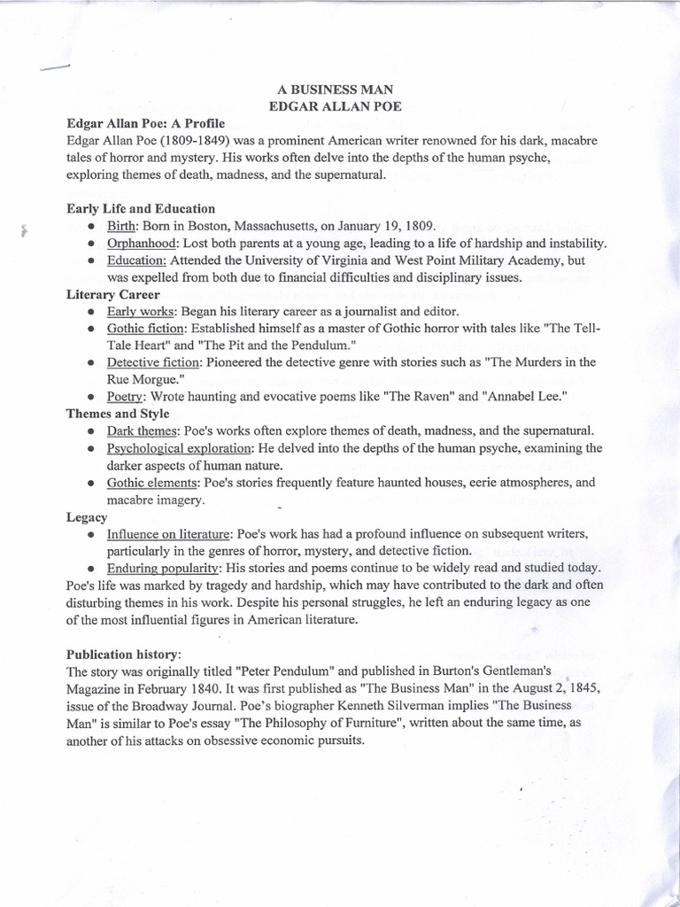 The Businessman | PDF