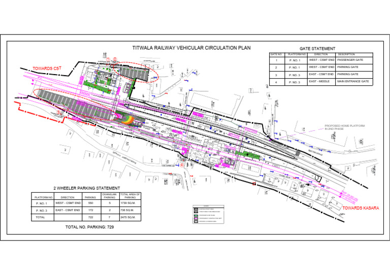 Towards CST: Titwala Railway Vehicular Circulation Plan | PDF