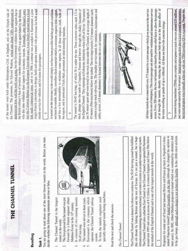 Channel Tunnel | PDF