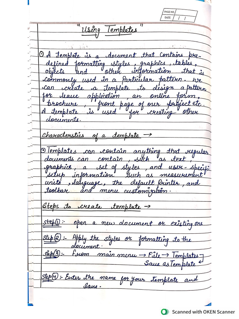 Templates IN LIBRE OFFICE | PDF