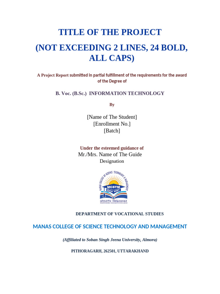 Grad Project Report Format | PDF | Software Engineering | Computing