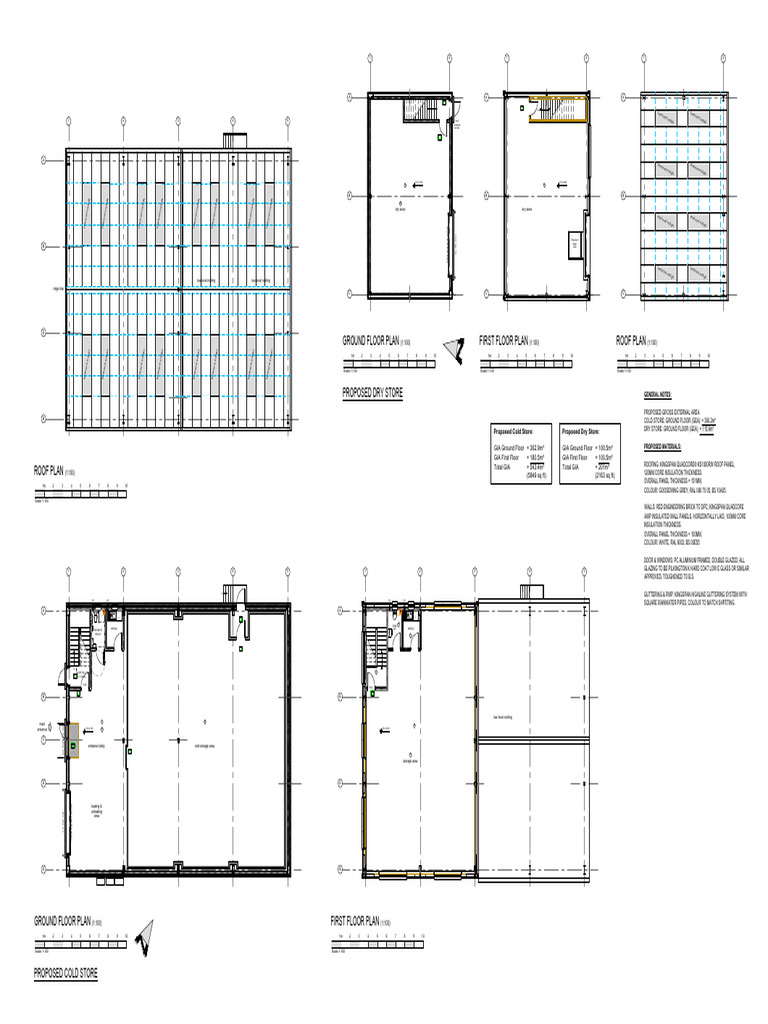 Ground Floor Plan First Floor Plan Roof Plan: General Notes | PDF