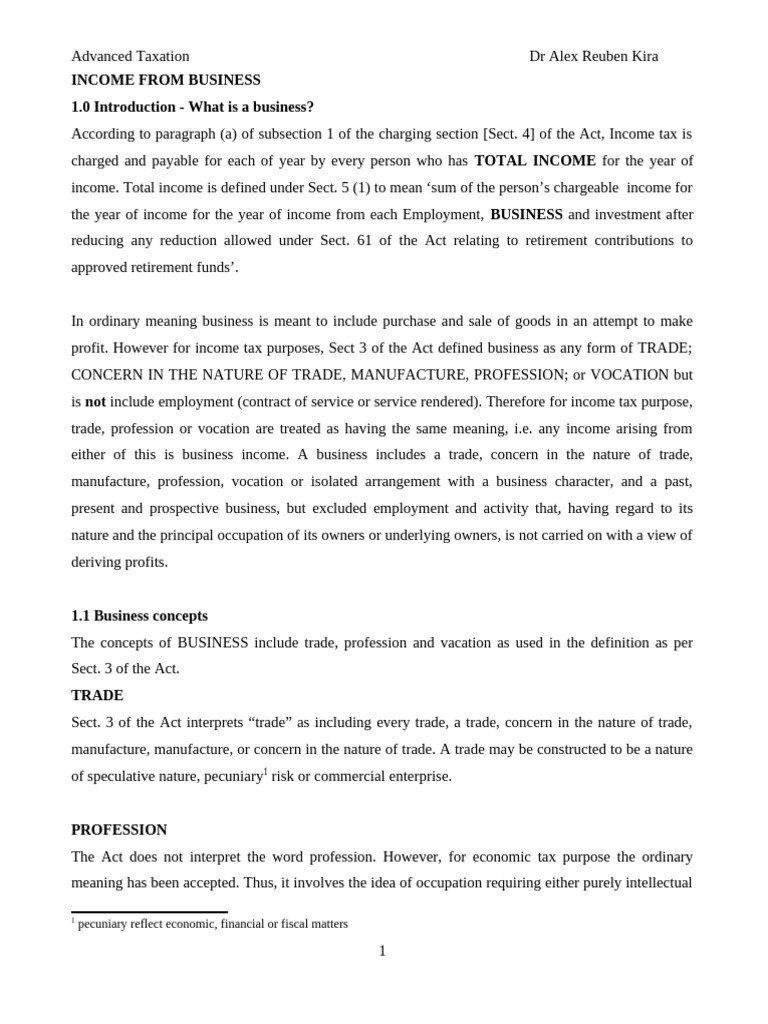 Understanding Business Income Taxation | PDF | Expense | Tax Deduction