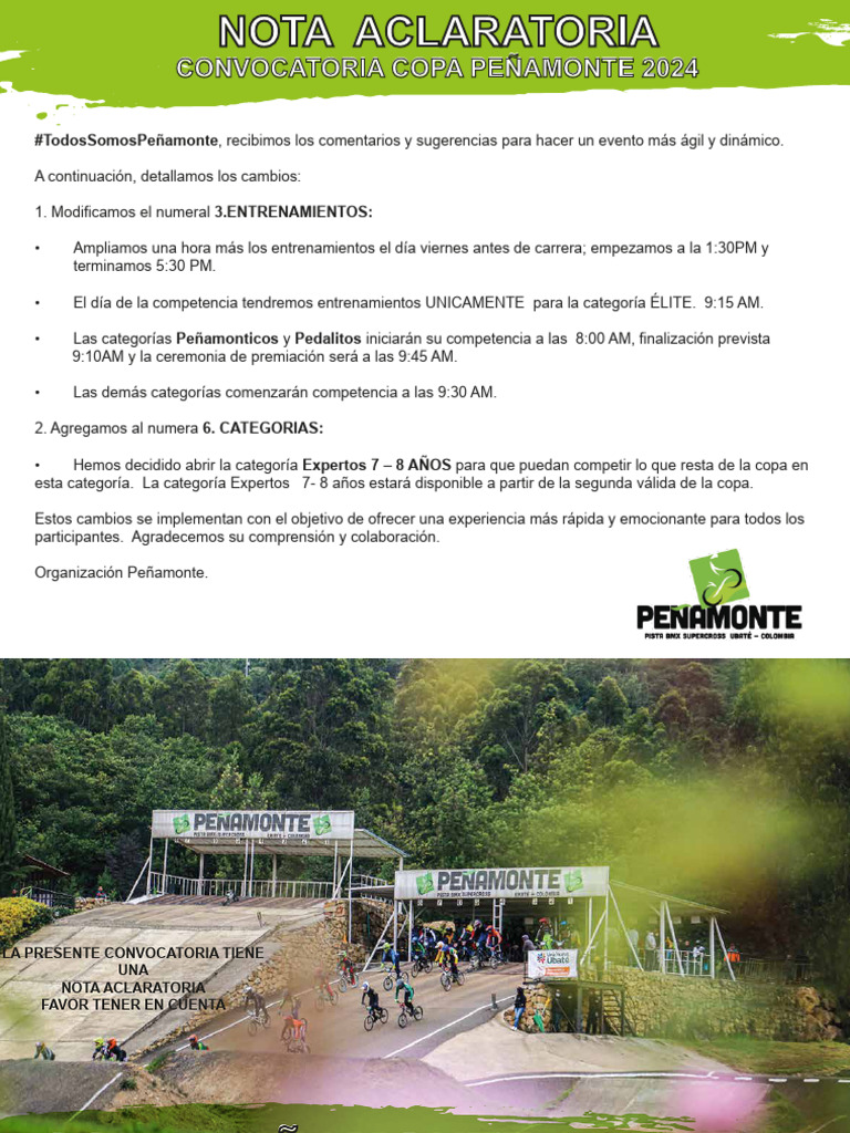 Convocatoria Copa Peñamonte 2024: Detalles | PDF | Transporte impulsado ...