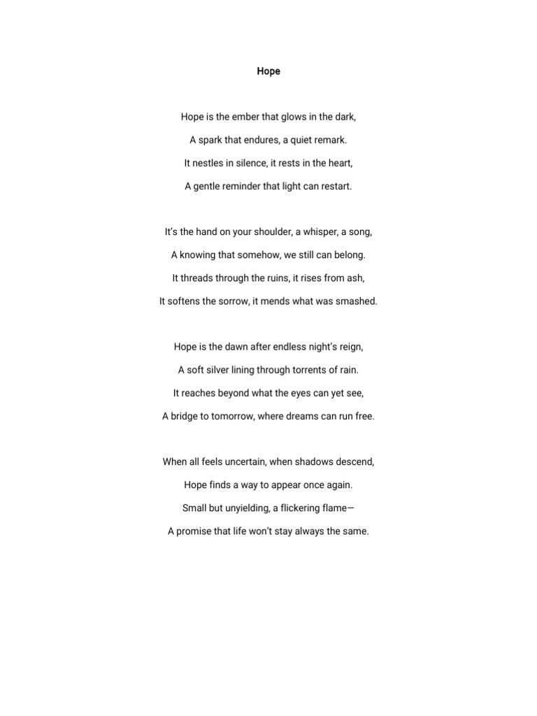 Hope | PDF