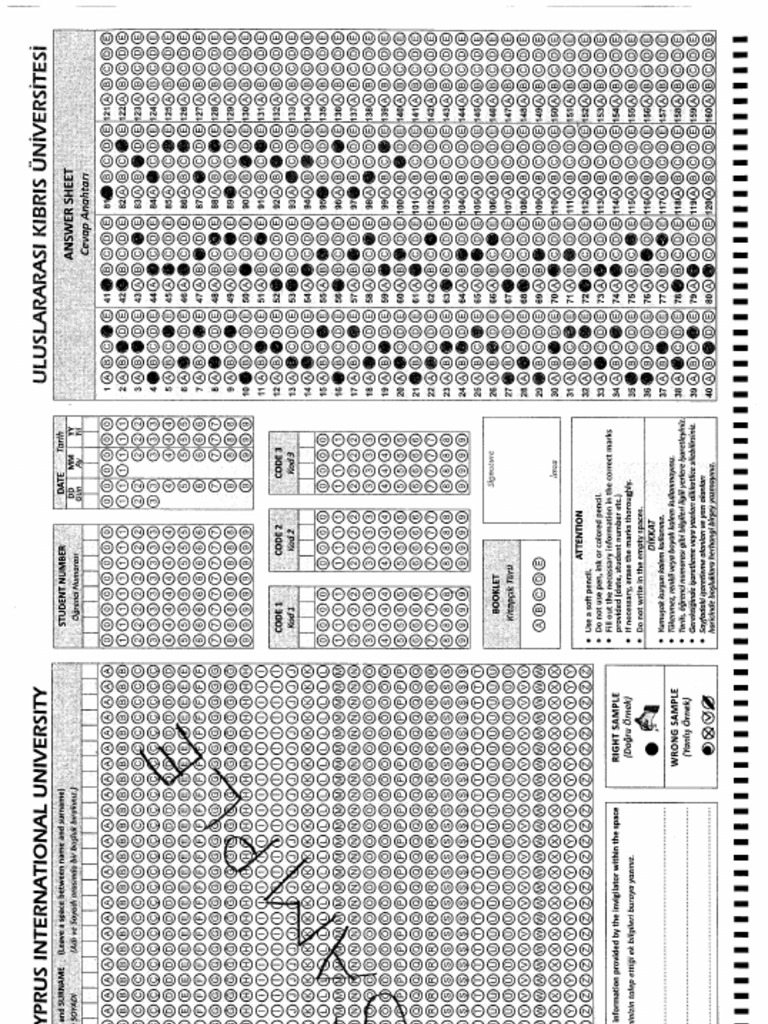 Proficiency Exam Sample Answer Key | PDF