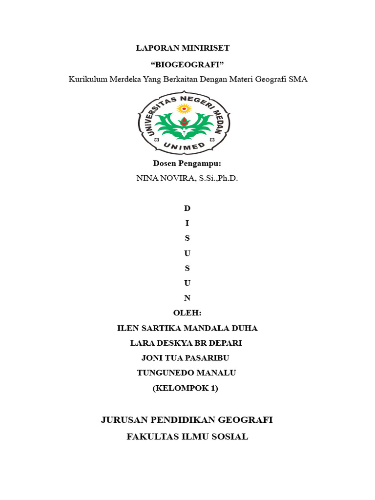 LAPORAN MINIRISET Kelompok | PDF