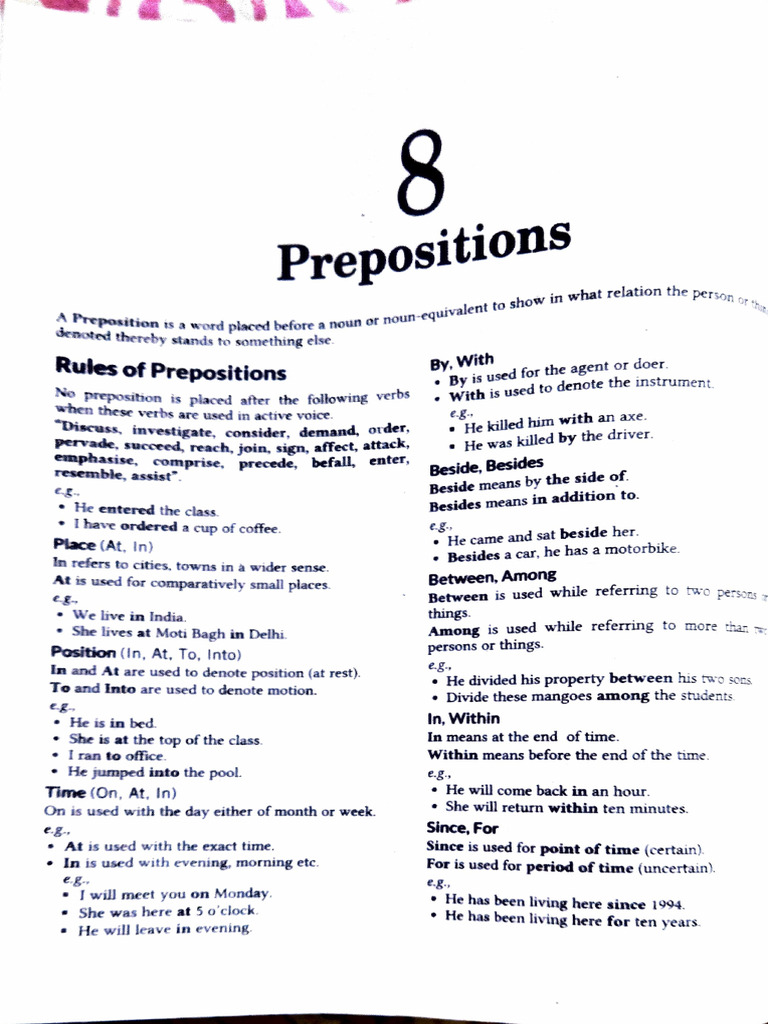 Prepositions | PDF | Syntactic Relationships | Syntax
