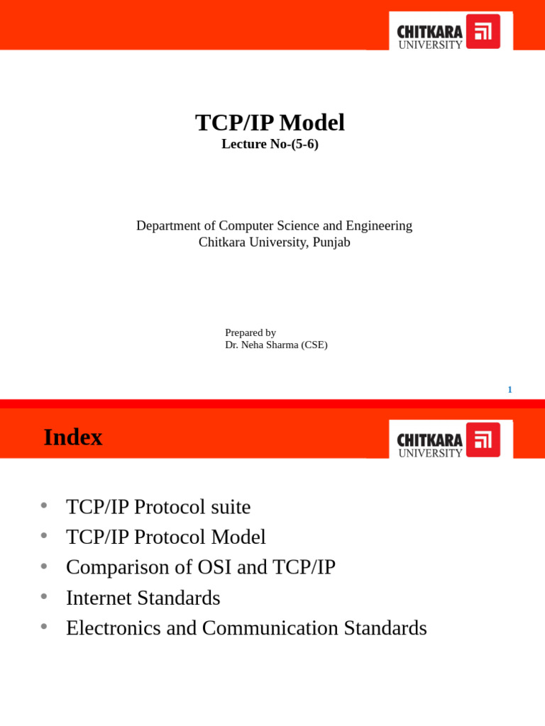 L No.5-6 Compare TCP Model Vs Osi Model | PDF | Osi Model | Internet ...