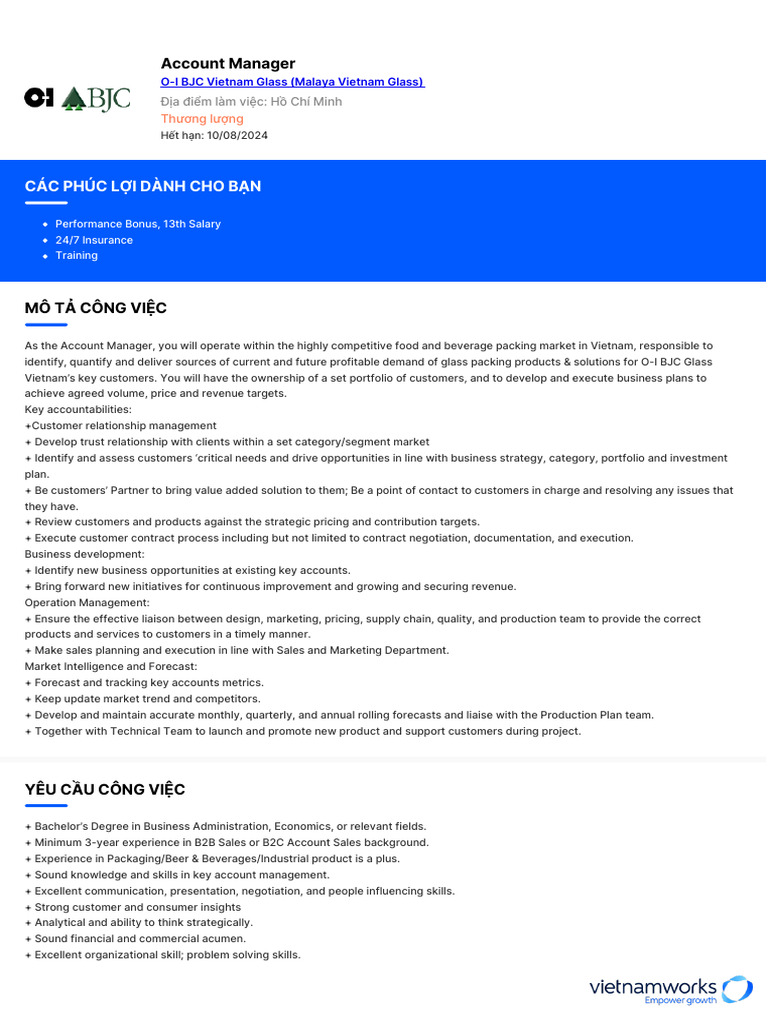 Account Manager | PDF | Marketing | Sales