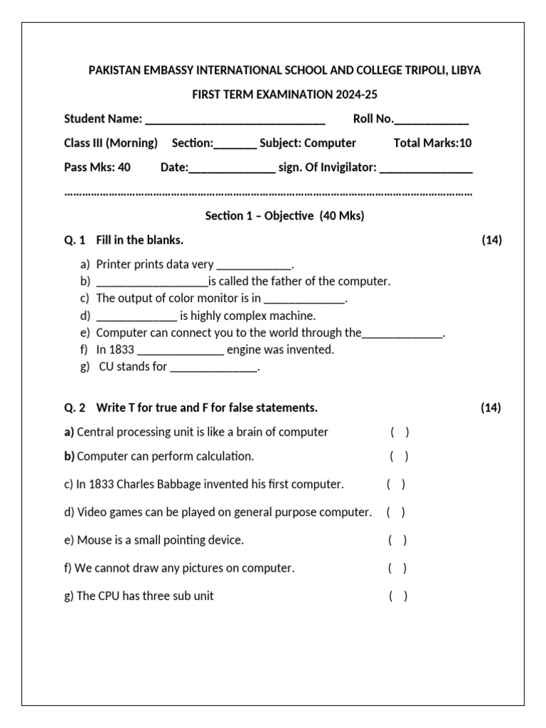 Computer Mid Term Massa | PDF | Central Processing Unit | Information ...