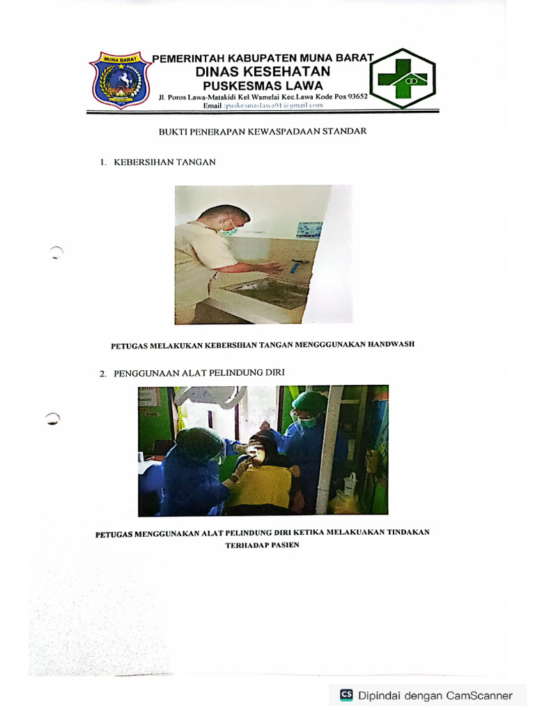 Bukti Penerapan Kewaspadaan Standar | PDF