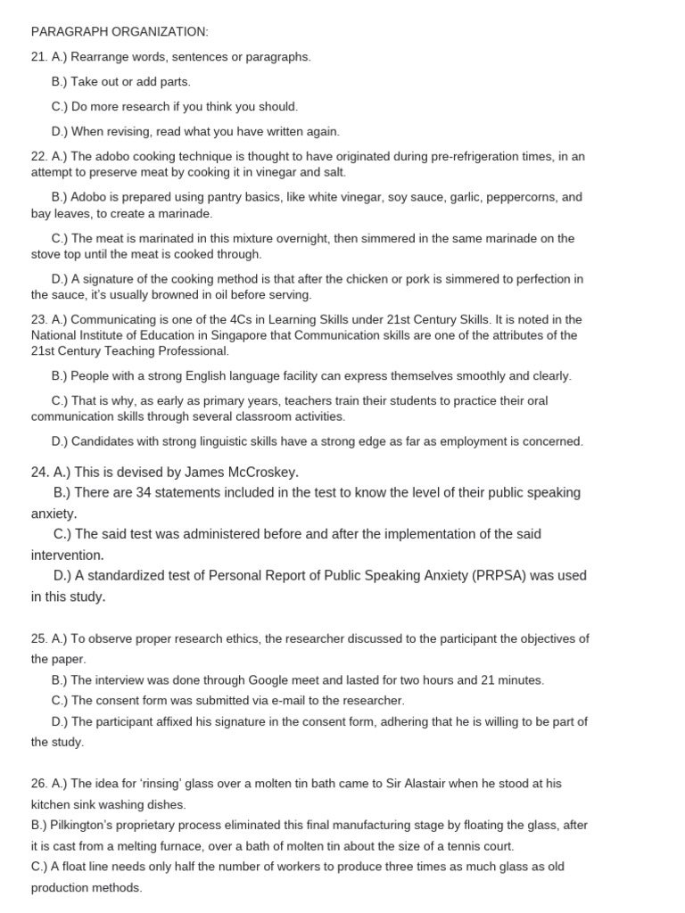 Mock Exam Sample Reviewer | PDF | Scientific Method | Methodology