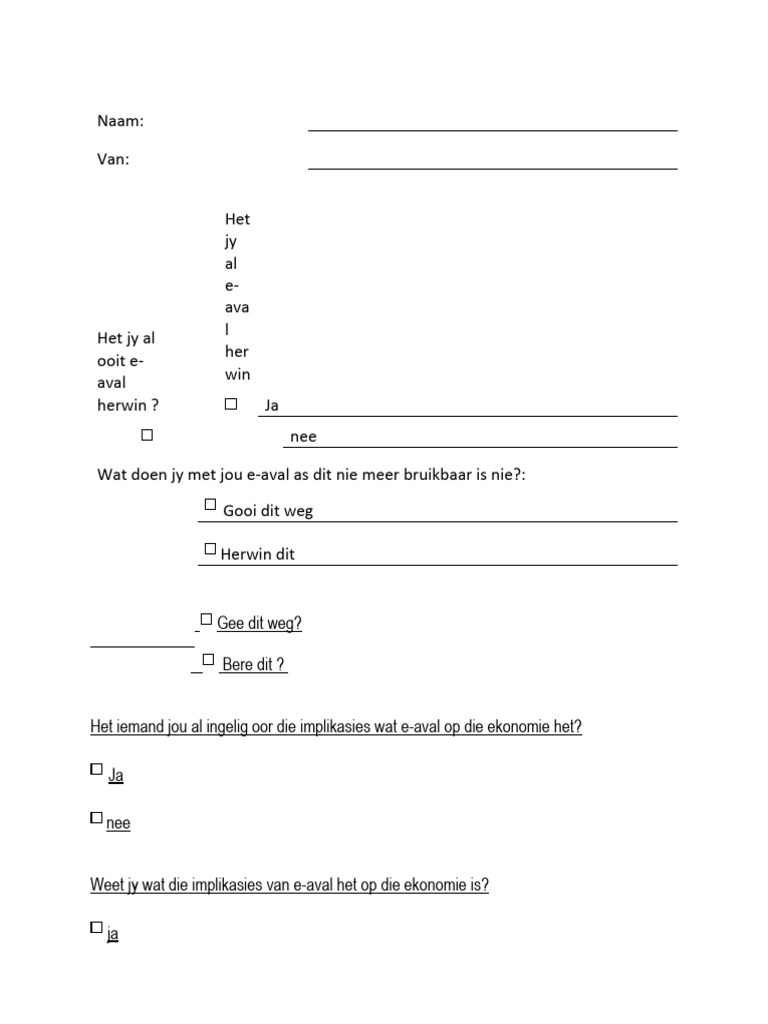 Pat Fase 2 Vraelys | PDF