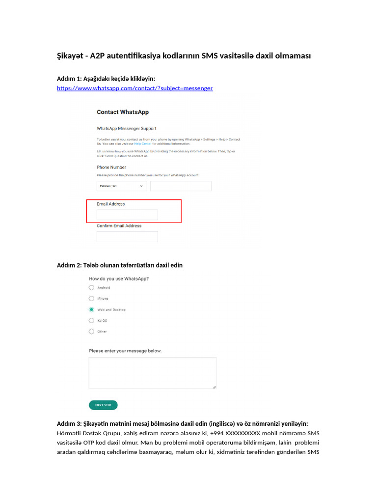 Whatsapp Compaints Aze | PDF