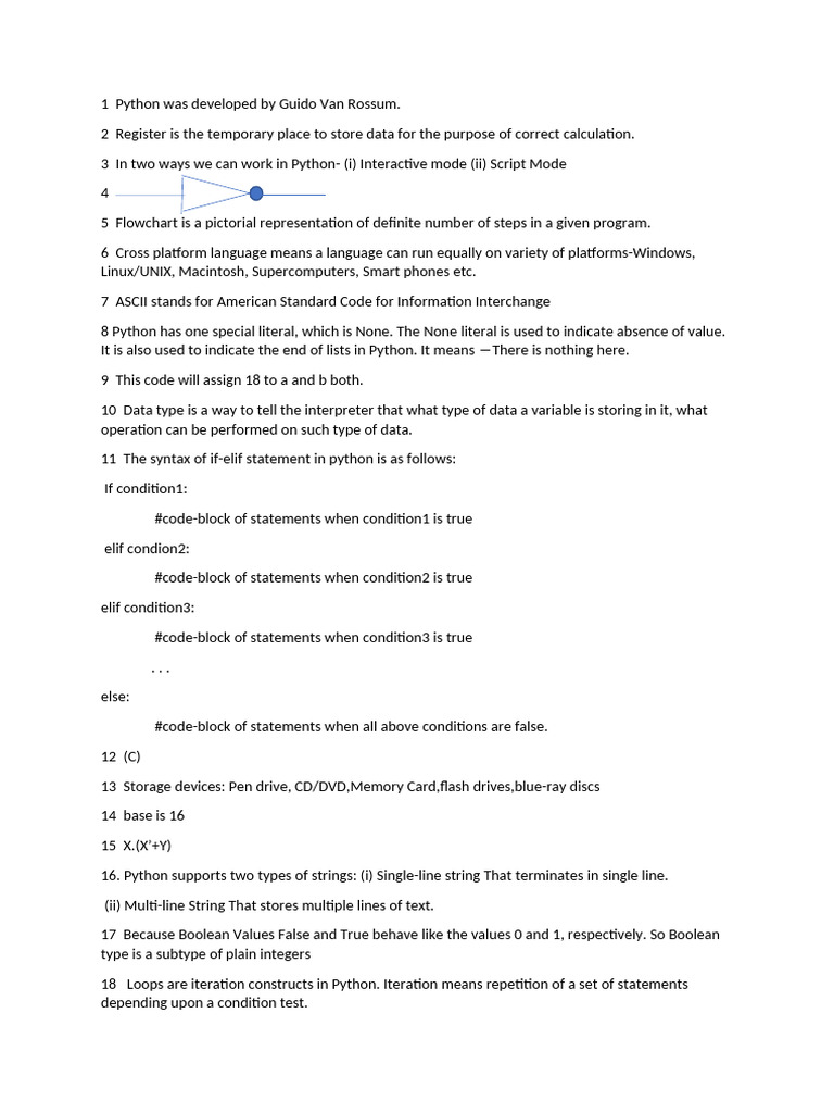 Class-11 CS HY Paper Answer Key | PDF | String (Computer Science ...