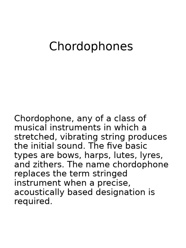 Chordophones | PDF