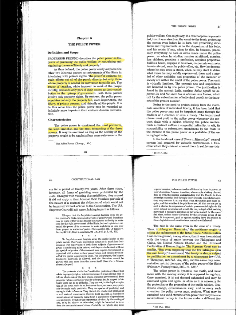 Police Power | PDF