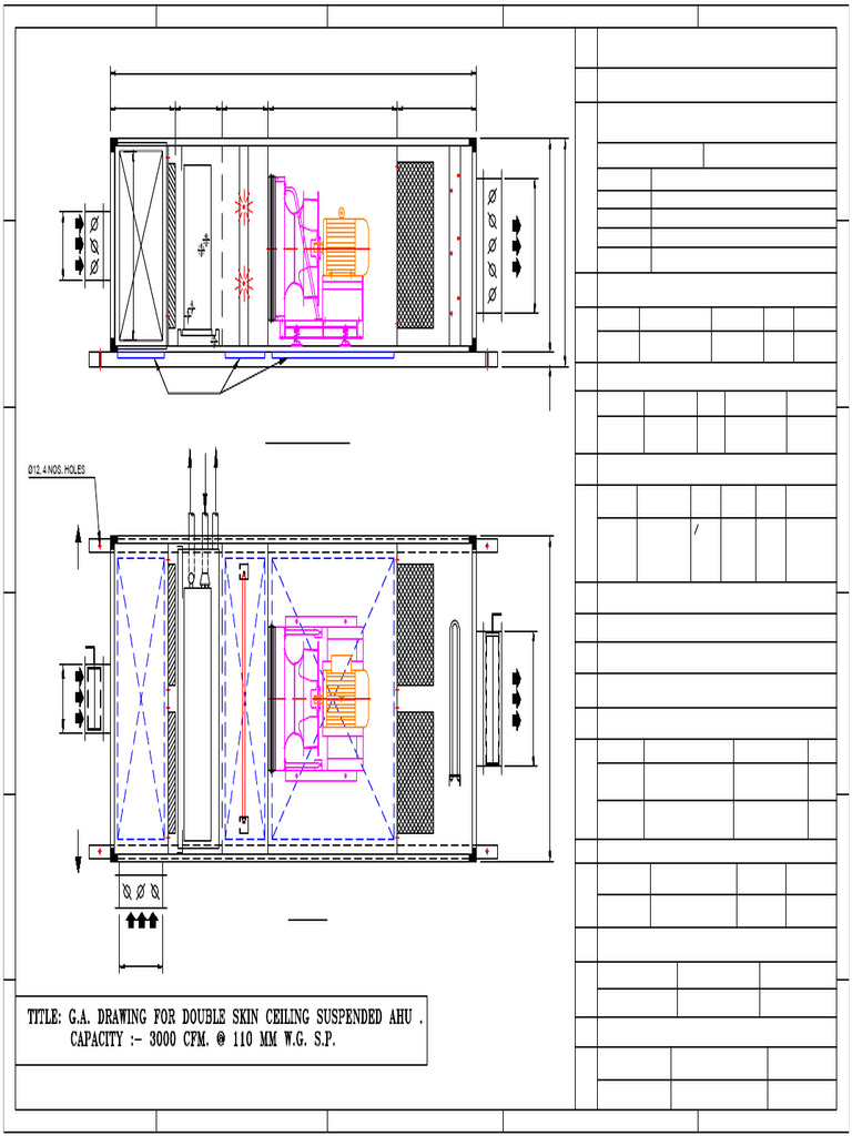 3000 CFM Ceiling Suspended Ahu | PDF | Manufactured Goods | Electrical ...