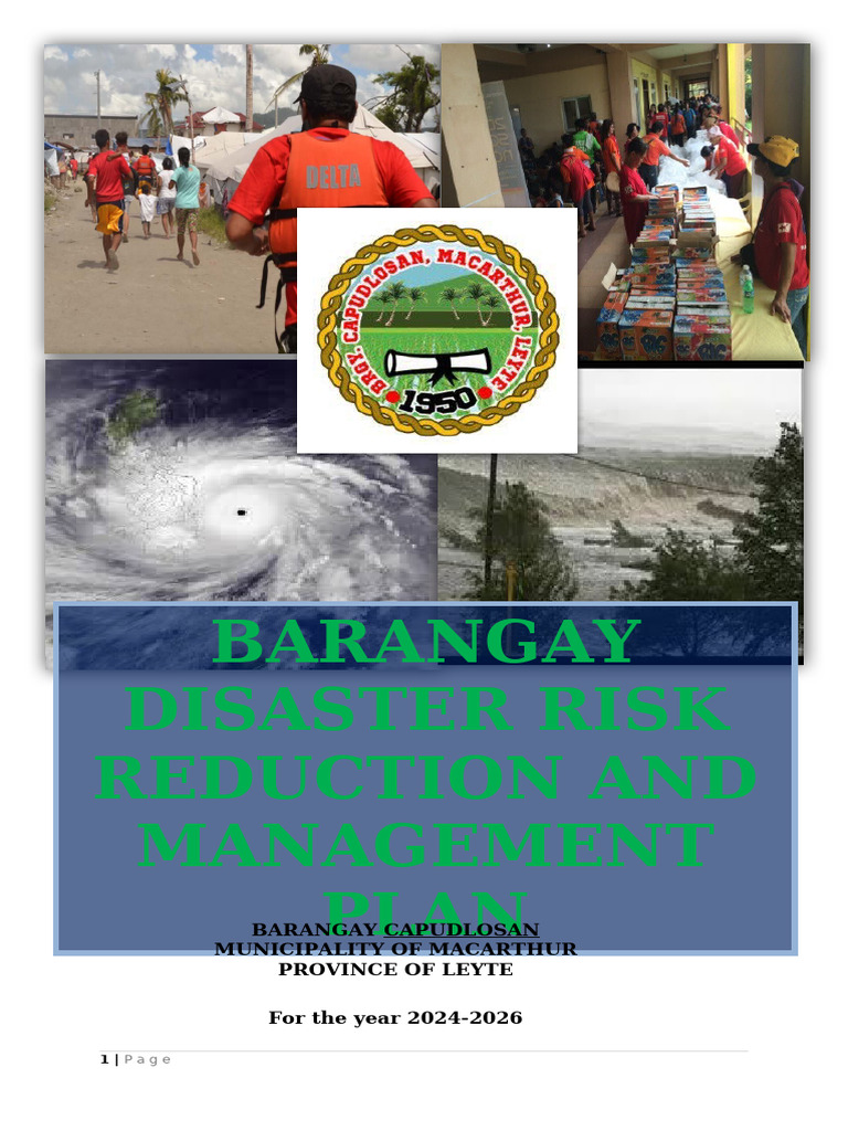 Capudlosan BDRRM PLAN - 2024-2026 | PDF